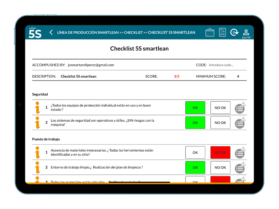 Smart 5S Software Auditorías | Gestión Lean y Mejora Continua – Tienda LEAN