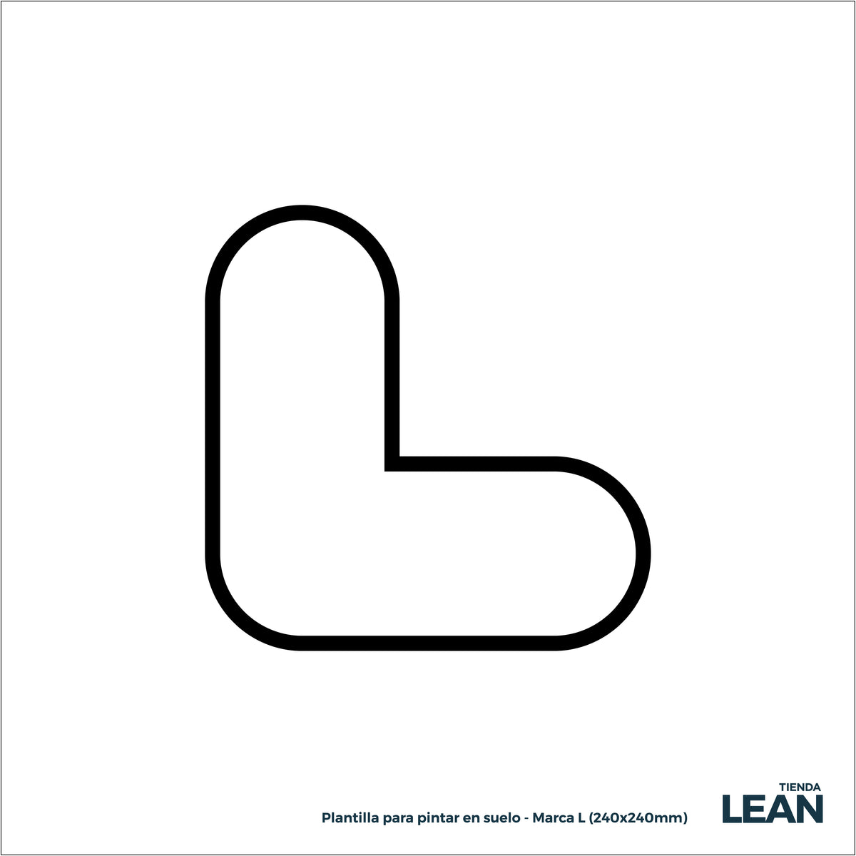 Plantilla L Señalización Suelo | PVC o Vinilo Adhesivo Pack – Tienda LEAN